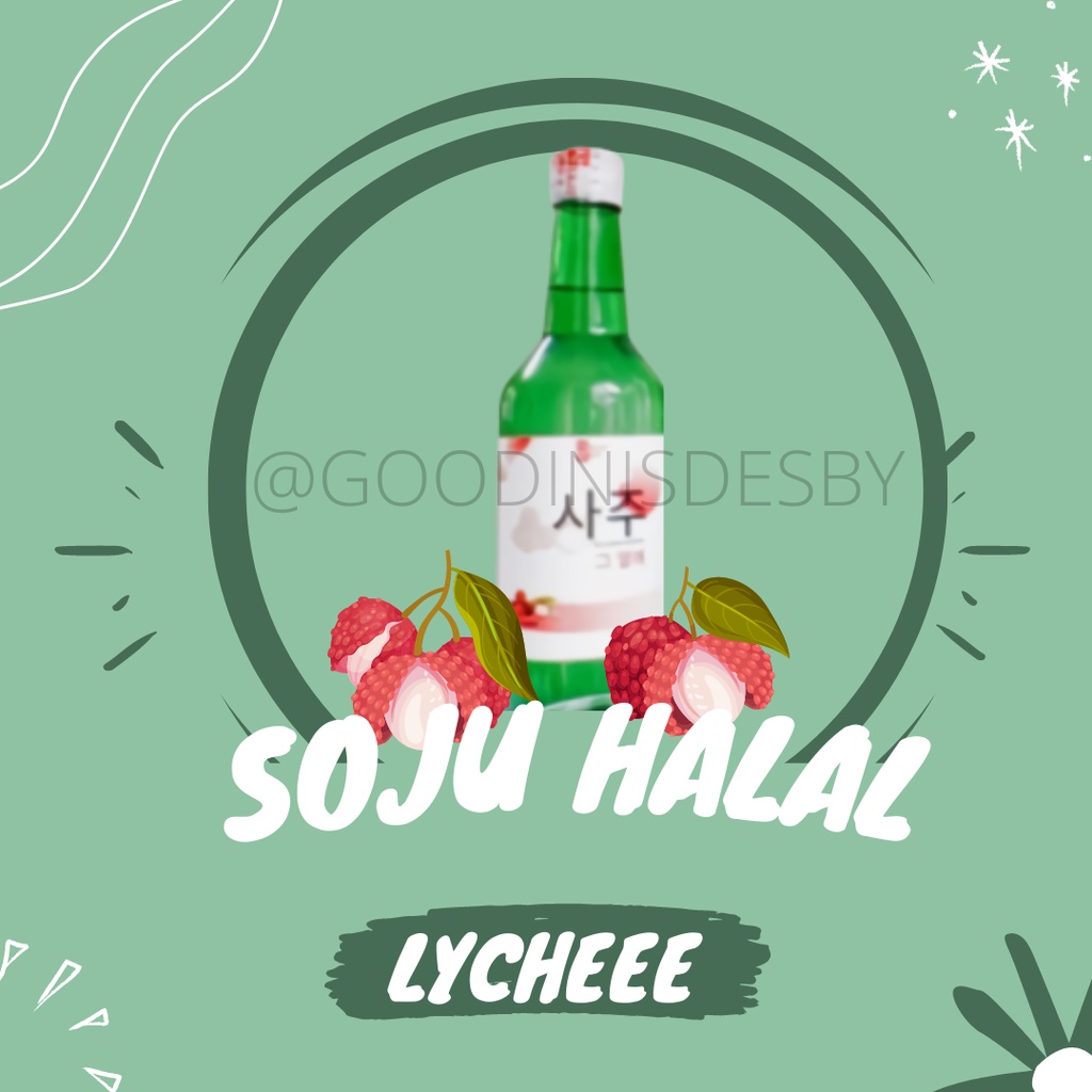 Jual SOJU HALAL RASA LYCHEE 100% ORIGINAL-KOREA SPARKLING WATER ...