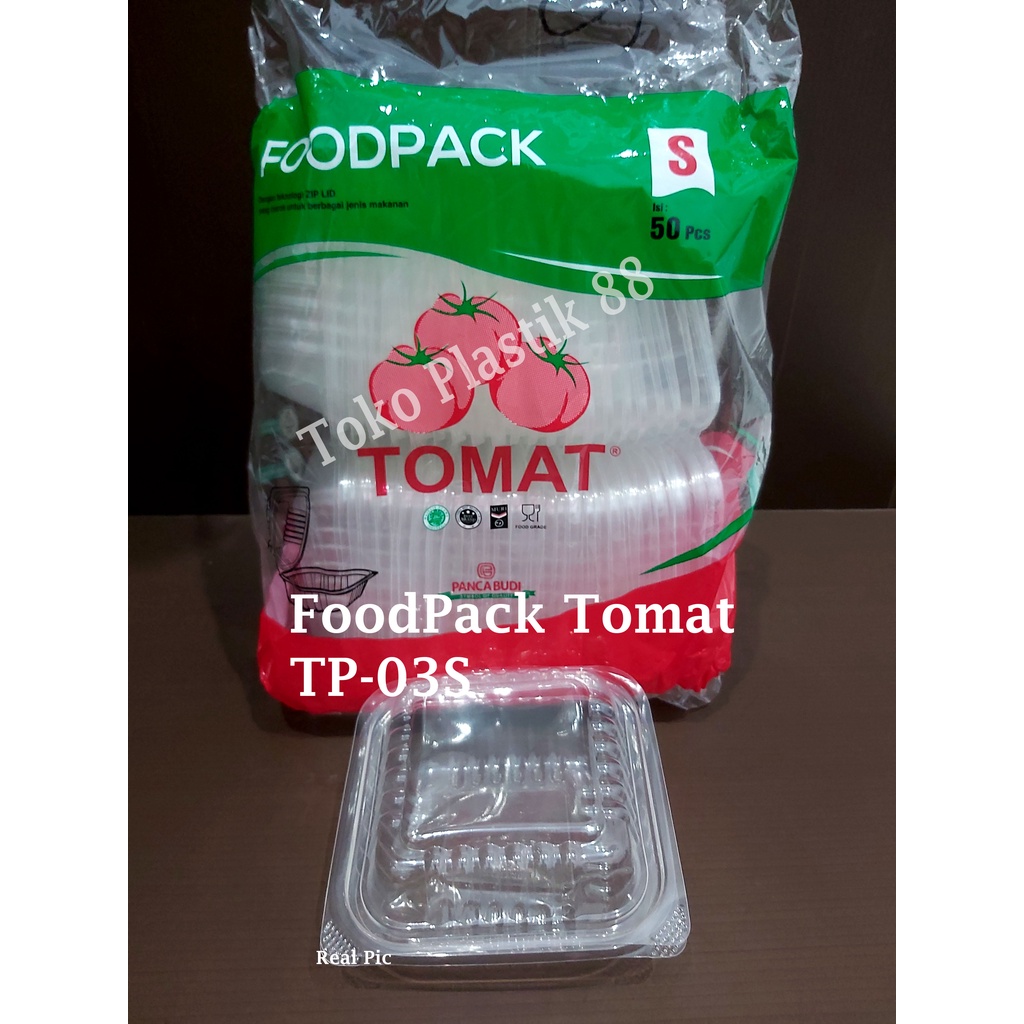 Jual Kotak makanan Mika | Food Pack | FoodPack Tomat Small TP-03S (isi ...