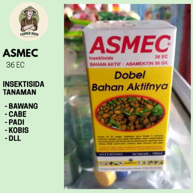 Jual INSEKTISIDA ABAMEKTIN ASMEC 36EC @ 100ML / PESTISIDA OBAT PUPUK ...