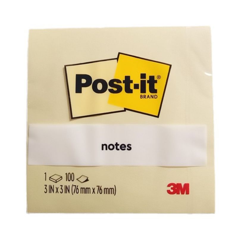 Jual 3M Post-it 654 Yellow Sticky Notes (76mm x 76mm) | Shopee Indonesia