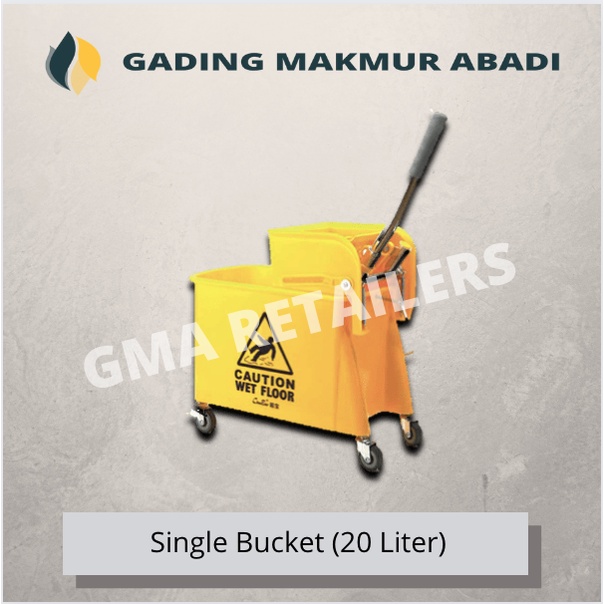 Jual Single Bucket Mop Wringer / Ember Air Roda | Shopee Indonesia