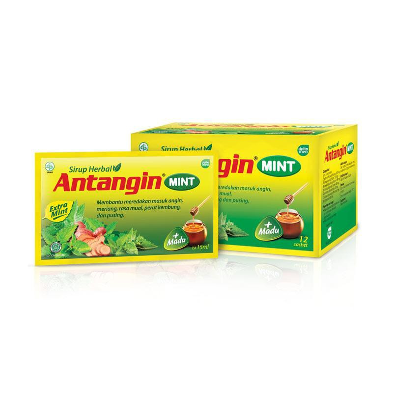 Jual Antangin Ginger Mint Cair (1 Box @ 12 Sachet) | Shopee Indonesia