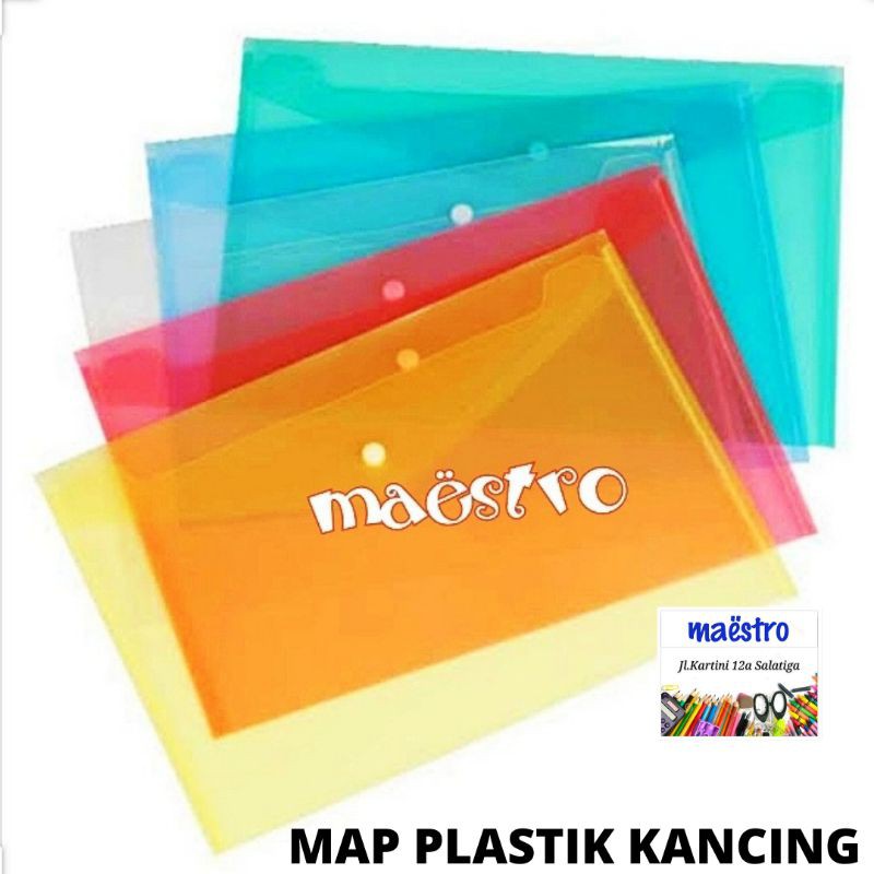 Jual Map Plastik Kancing/ Map Plastik Folio/F4/ Map Plastik Punggung F4 ...
