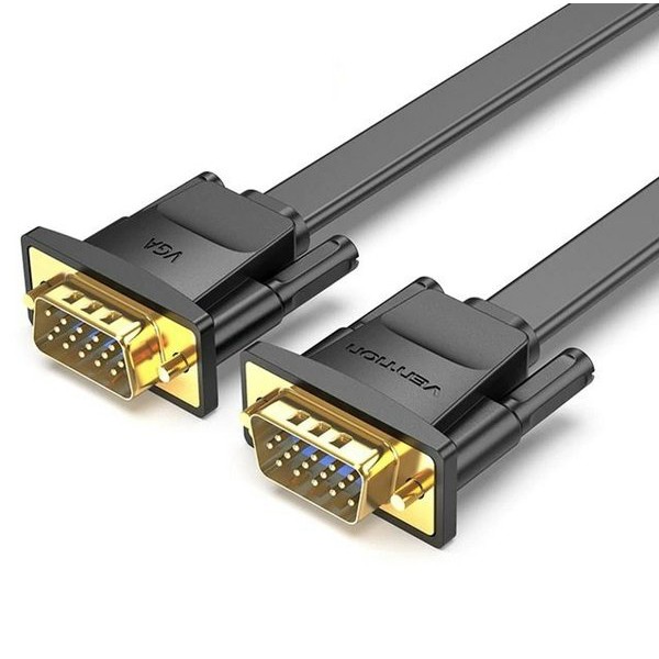 Jual Vention 5M Kabel VGA Flat Premium Shielded Male to Male | Shopee Indonesia