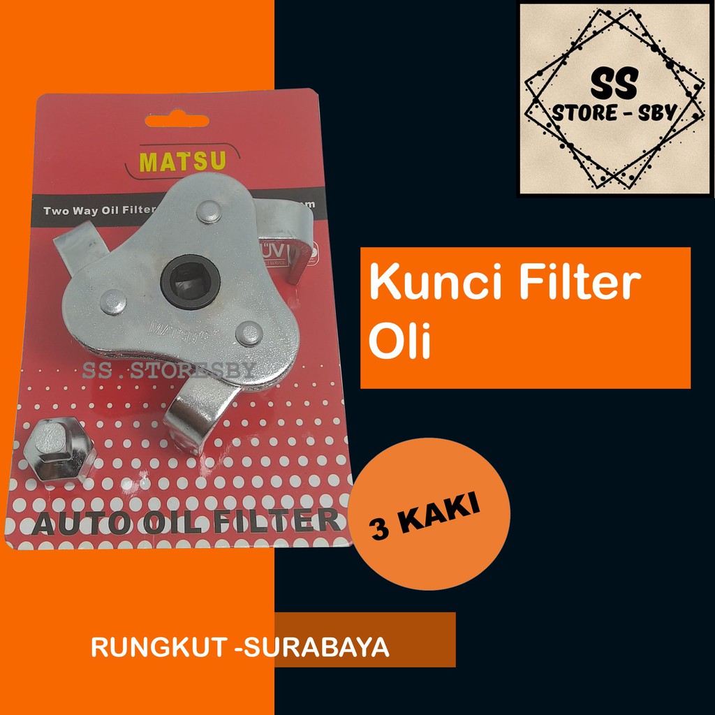 Jual KUNCI FILTER OLI MOBIL 3 KAKI 2 ARAH KUNCI FILTER SOLAR ALAT ...