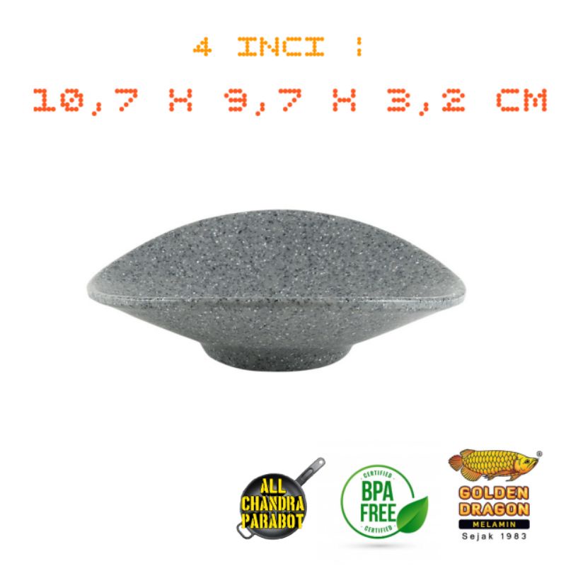 Jual tempat sambel lekuk model batu P9604A | tembal sambal melami ...