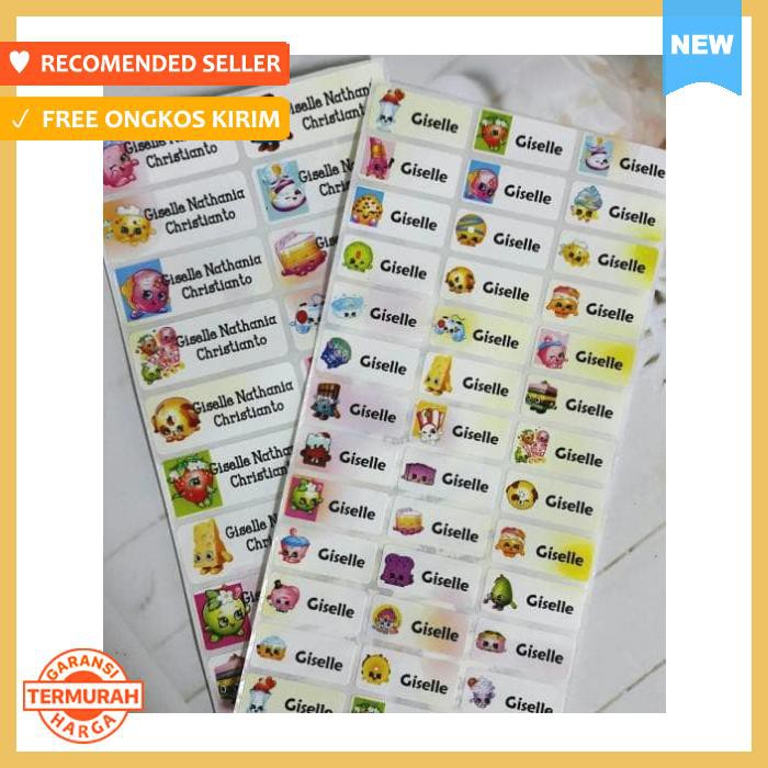 Jual Label Nama / Nama / Tempelan Nama / Sticker Nama 5 - Pengikat ...