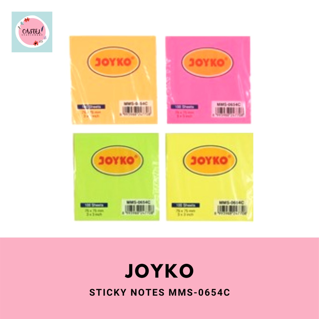 Jual Memo Sticky Note Joyko MMS-0654C | Shopee Indonesia