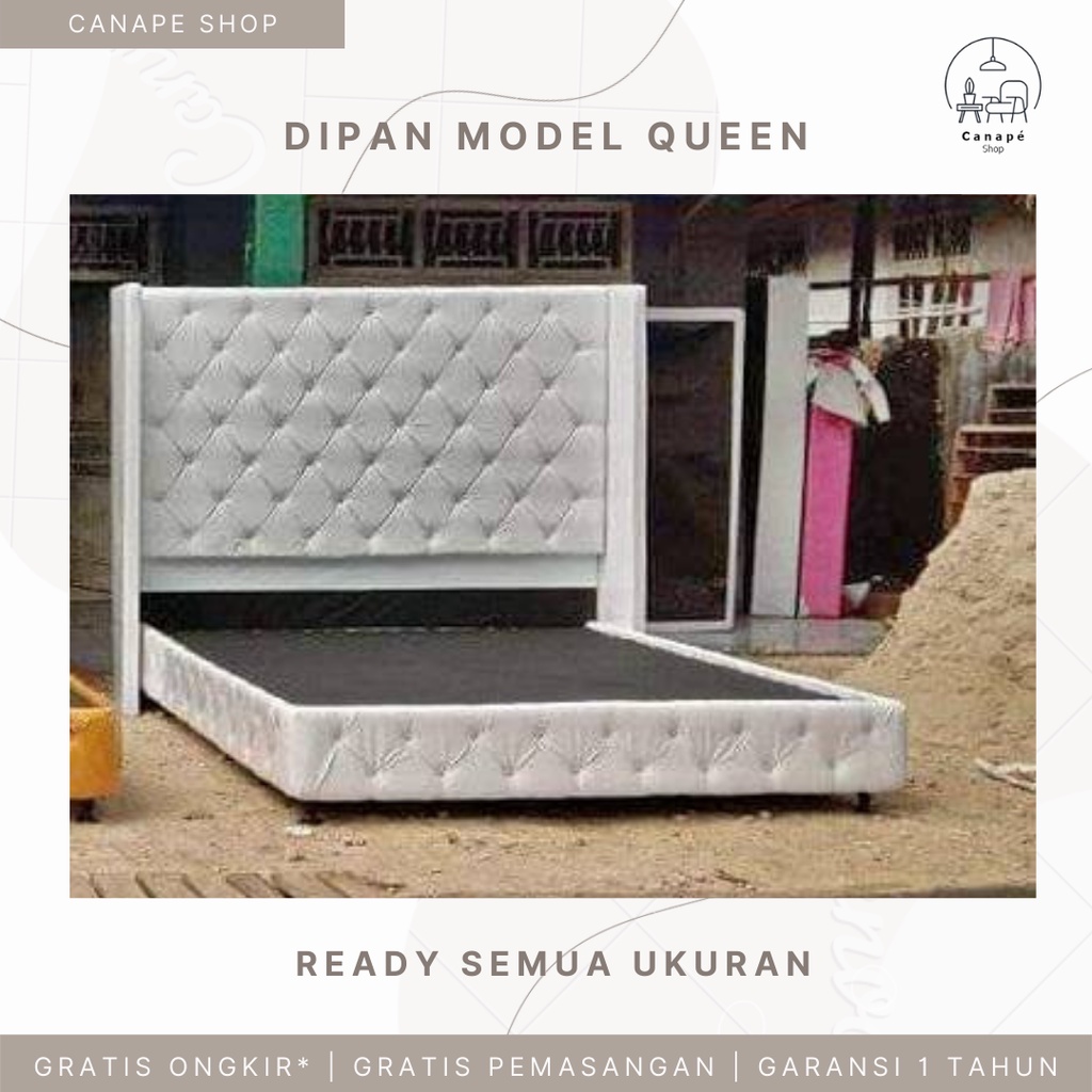 Jual TERMURAH !! Dipan Tempat Tidur Minimalis Model Queen | Shopee ...