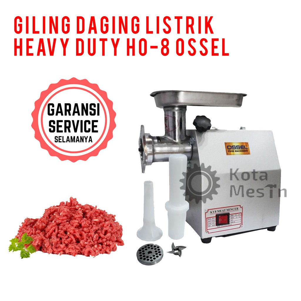 Jual MESIN GILING DAGING LISTRIK HO-8 HEAVY DUTY OSSEL | Shopee Indonesia