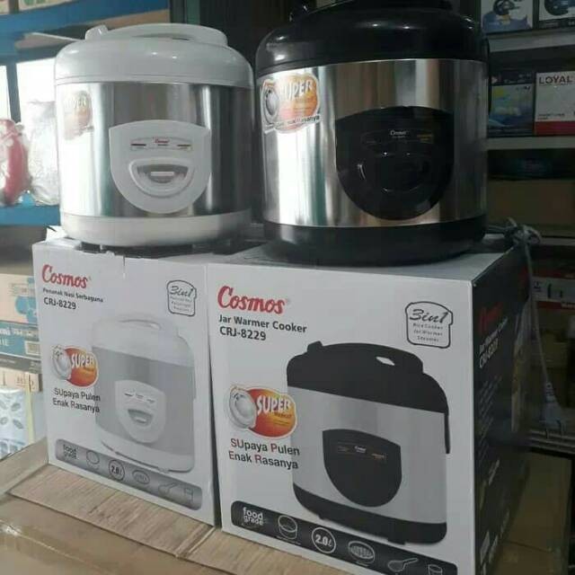 Jual Cosmos rice cooker 2L CRJ8229 Magic com cosmos putih/hitam ...