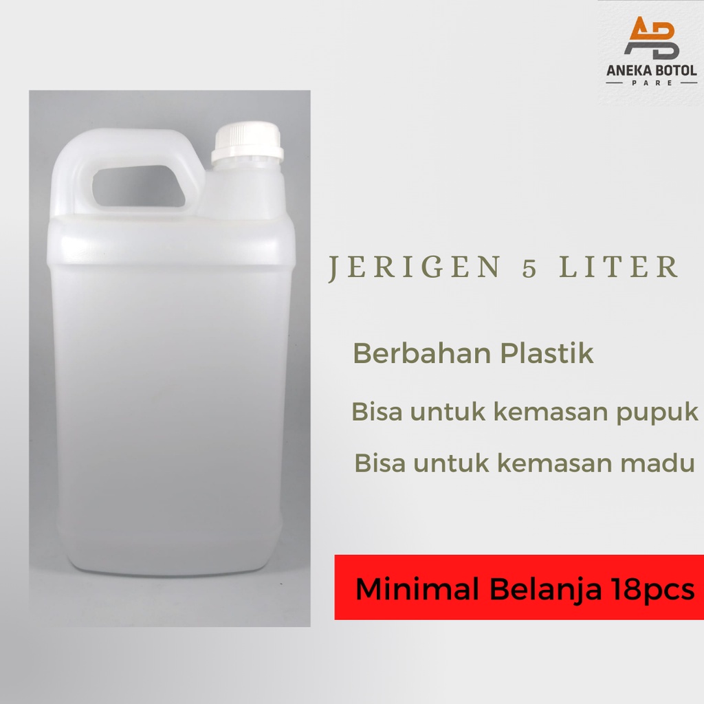 Jual Botol Jerigen 5 liter | Jerigen 5 liter | Jerigen 5 liter Natural ...