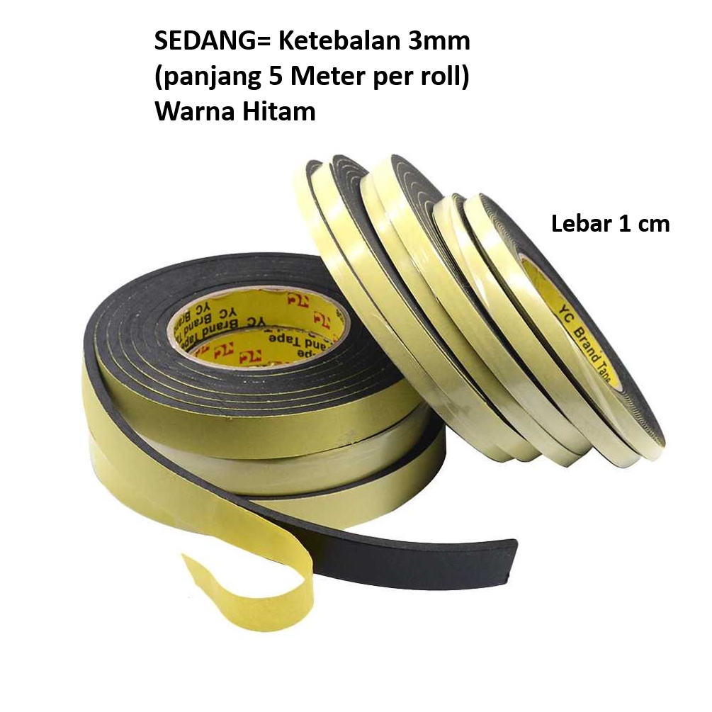 Jual Lis Spons Peredam Suara Ruangan Strip Karet Penahan Pintu Anti ...