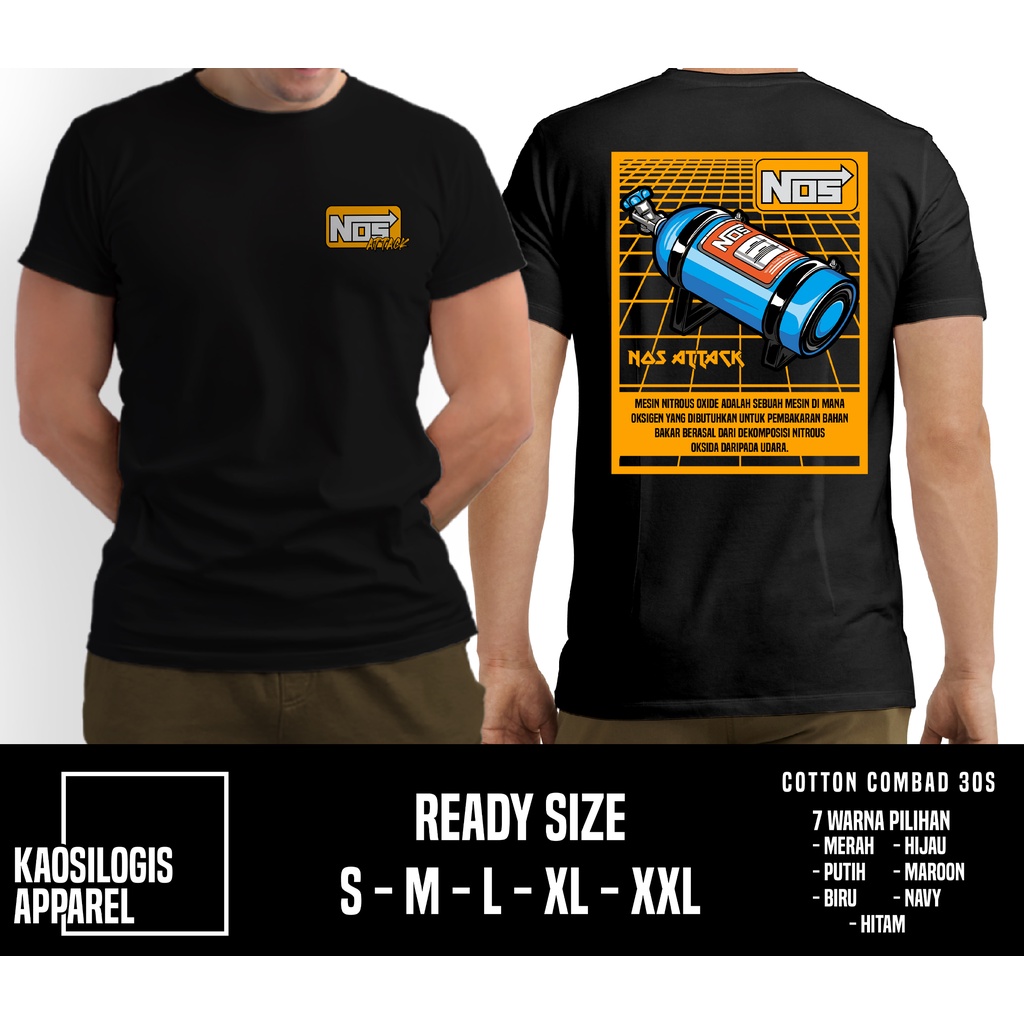 Jual Kaos Baju Nos Attack Racing Car Fast And Turbo - Kaosilogis ...
