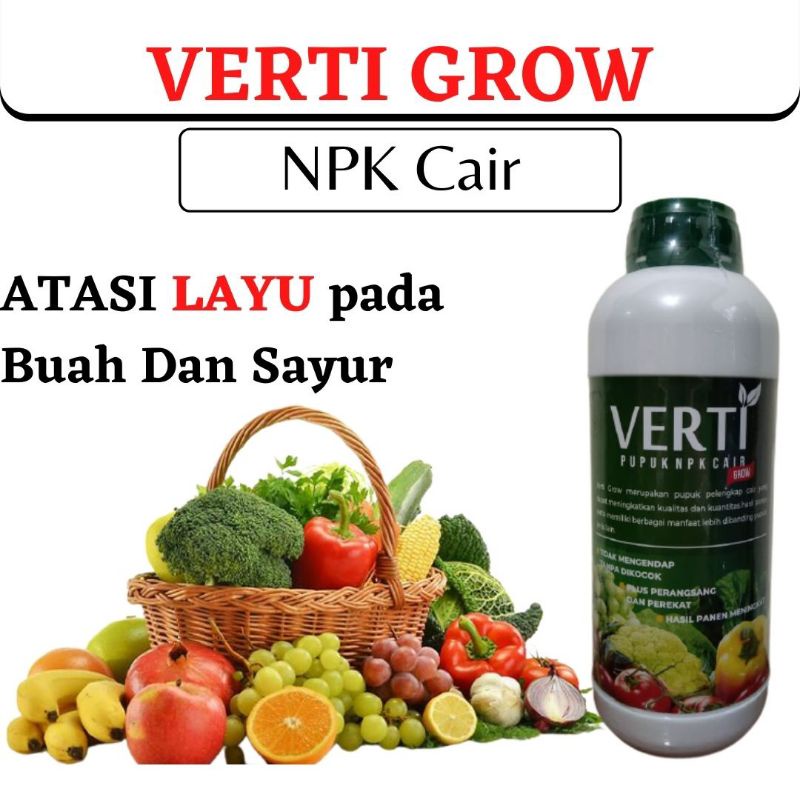 Jual Pupuk Npk Untuk Buah, Pupuk Npk Cair Verti Grow 1 Liter | Shopee Indonesia