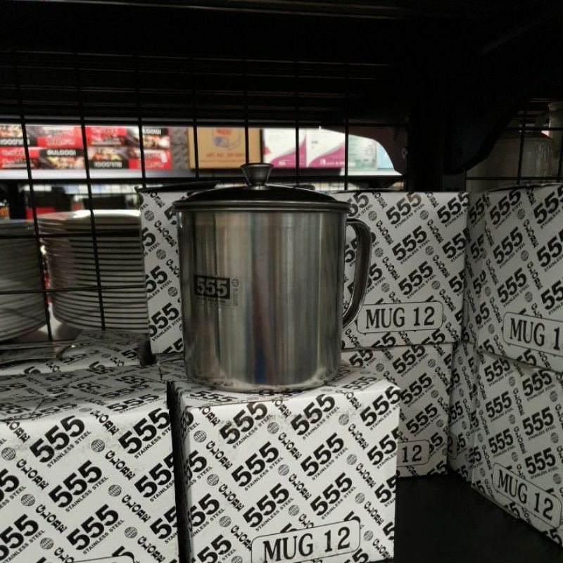 Jual Mug Stainless Merk 555 12cm | Shopee Indonesia