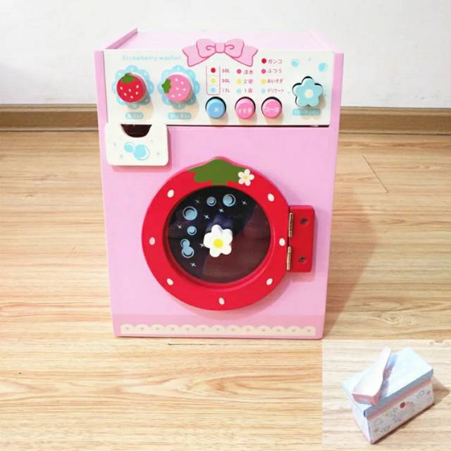 Jual Mainan kayu pretend play mesin cuci wooden toys kids girl anak ...