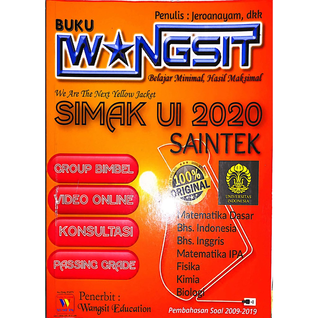 Jual Wangsit Simak UI 2020 Saintek (Second) | Shopee Indonesia