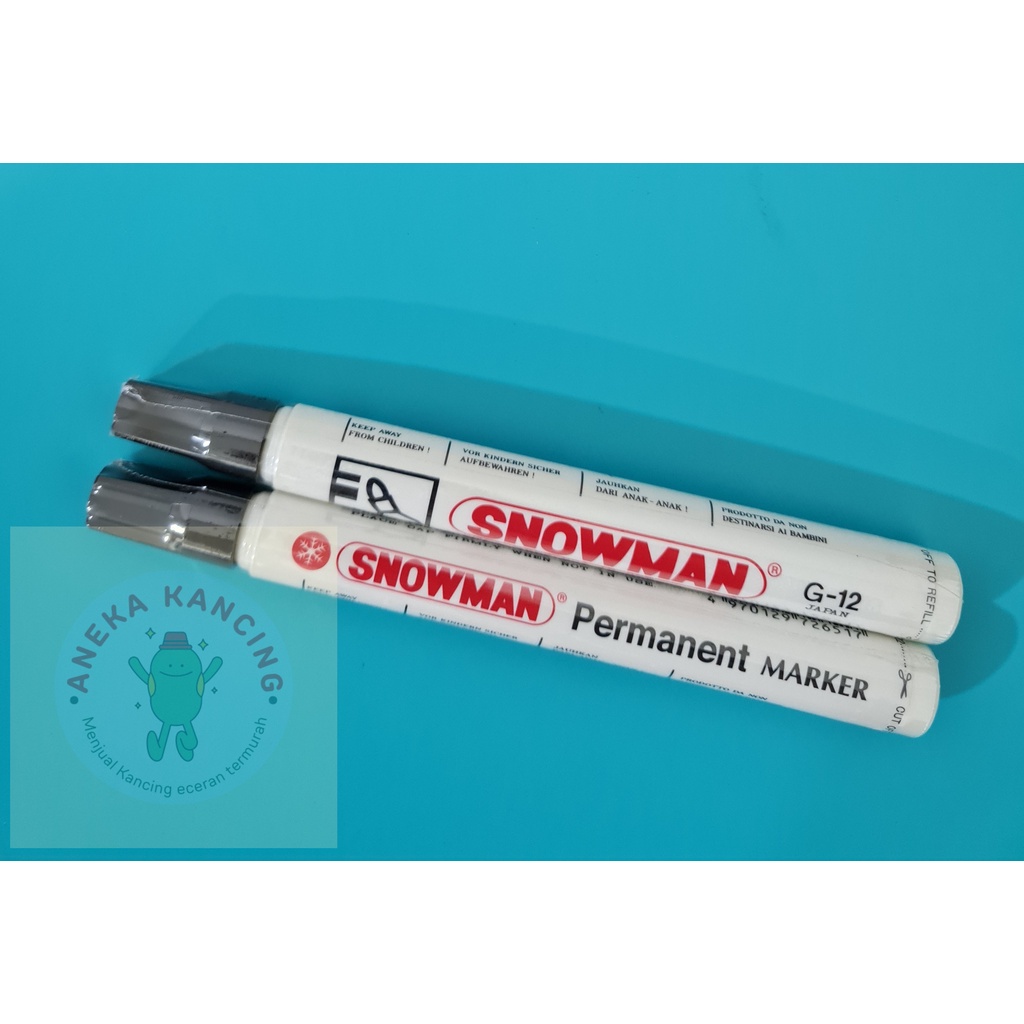 Jual [1pcs] Spidol Snowman G-12 dan Jumbo 500 Permanent / Spidol ...