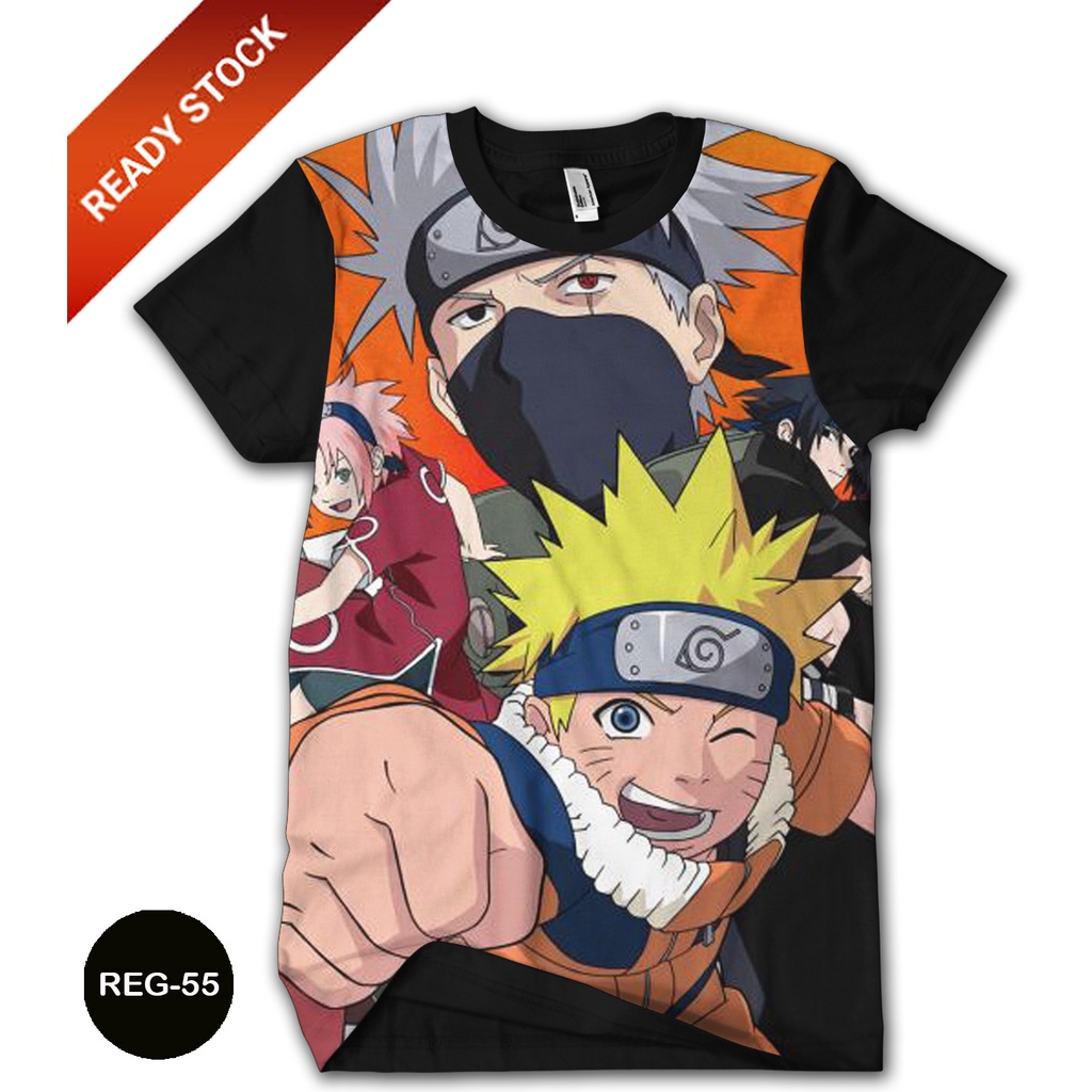 Jual Baju Naruto 3D Baju Naruto Uzumaki Kartun Animasi Anak REG-55 ...