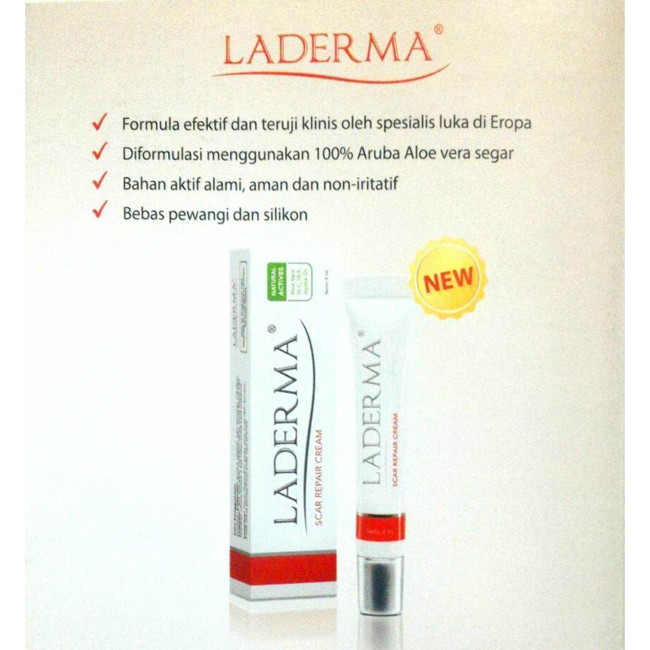 Jual Laderma Scar Repair Cream - 8ml / Krim Penghilang Bekas Luka ...