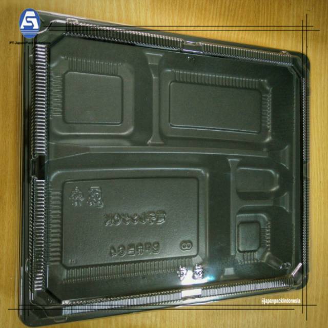 Jual Japanpack/ Kemasan Makanan Bento Box BF-64 Black/ isi 50 Pcs ...