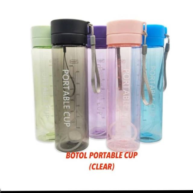Jual Botol minum Portable Cup 750ml ( clear) | Shopee Indonesia