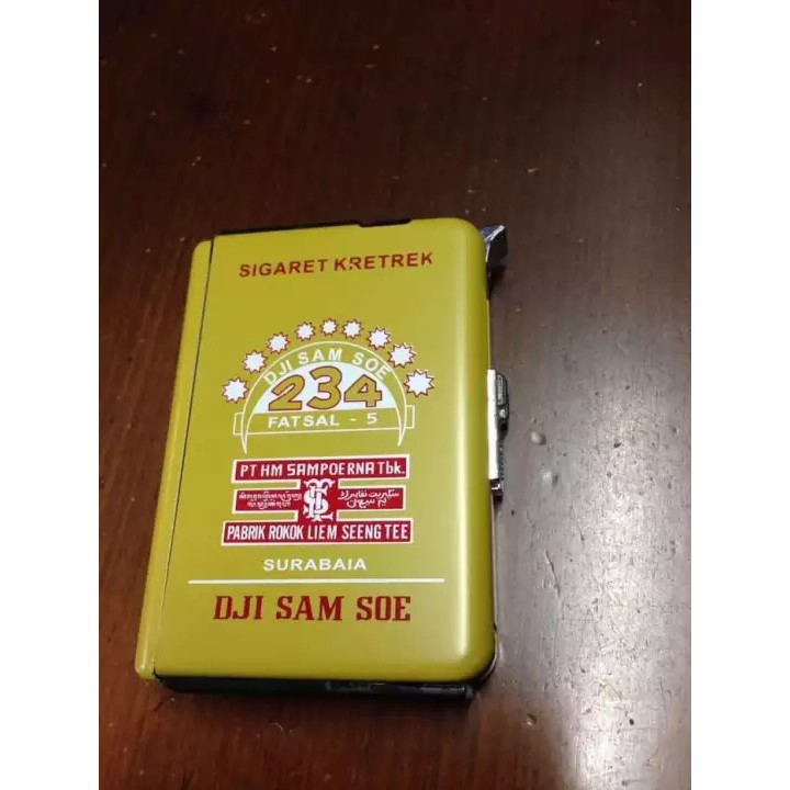 Jual Korek Api Bara Plus Tempat Rokok Model Dji Sam Soe Hijau | Shopee ...