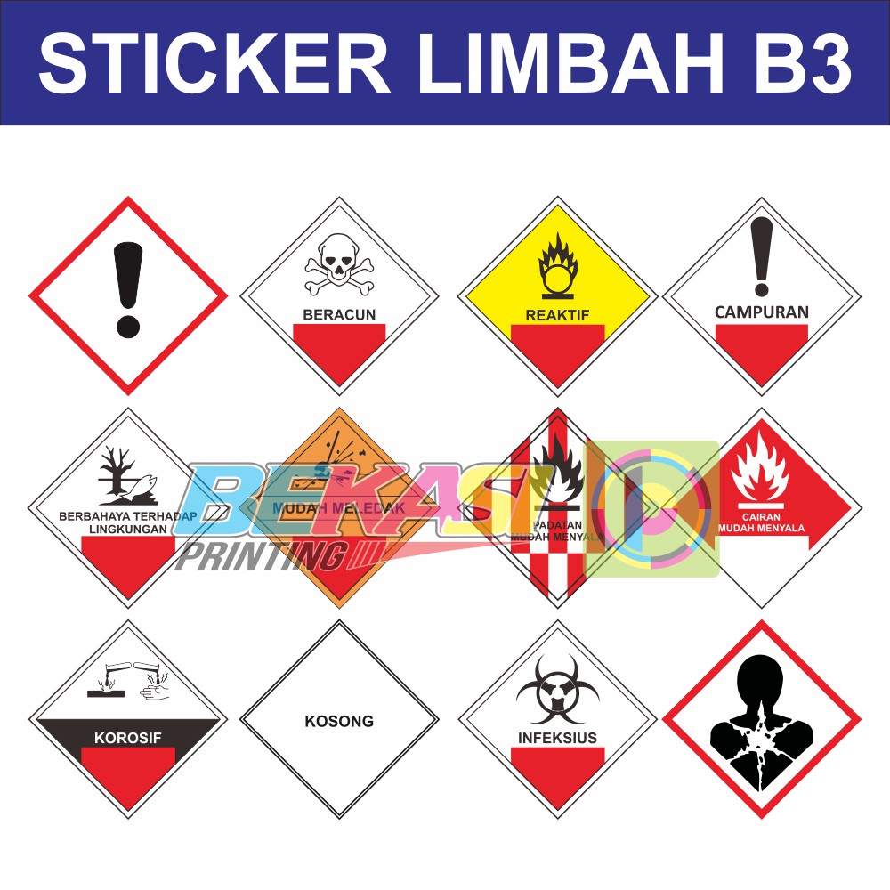 Jual Sticker Safety Sign Rambu Tanda Peringatan Limbah Beracun ...