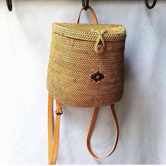 Jual Tas rotan ate bali backpack punggung cantik unik | Shopee Indonesia