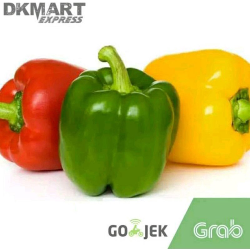 Jual sayur paprika segar 500 gram paprika hijau segar paprika merah ...