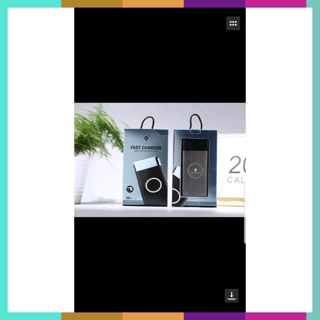 Jual Power Bank Xi Qi Wireless Charger 2 Port Usb 10000Mah | Shopee ...