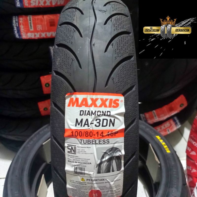 Jual Ban Maxxis Ring 14 Diamond MA3DN 100/80-14 Tubeless | Shopee Indonesia