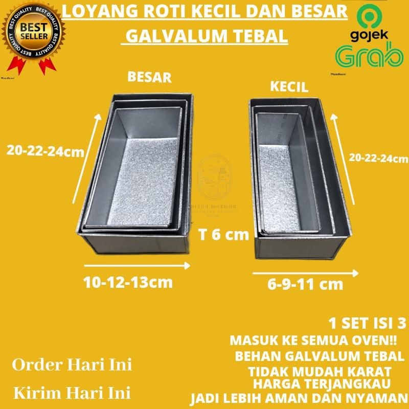 Jual NEW!! LOYANG ROTI / CETAKAN ROTI 1 SET ISI 3 BESAR DAN KECIL ...