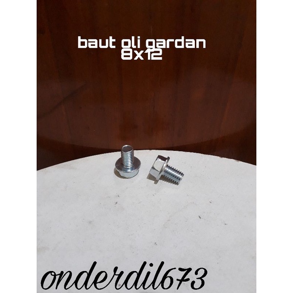 Jual baut tab oli gardan oli gear matic honda vario beat scoopy 8x12 ...