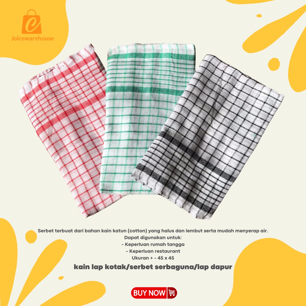 Jual kain lap kotak/serbet serbaguna/lap dapur | Shopee Indonesia Jual kain lap kotak/serbet serbaguna/lap dapur | Shopee Indonesia