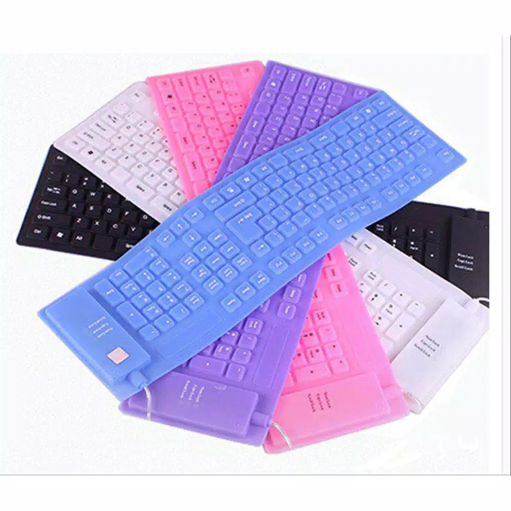 Jual KEYBOARD FLEXIBLE LIPAT WATERPROFF KEYBOARD FLEKSIBEL KEYBOARD USB ...