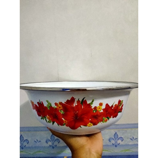 Jual waskom enamel diameter 30cm | Shopee Indonesia