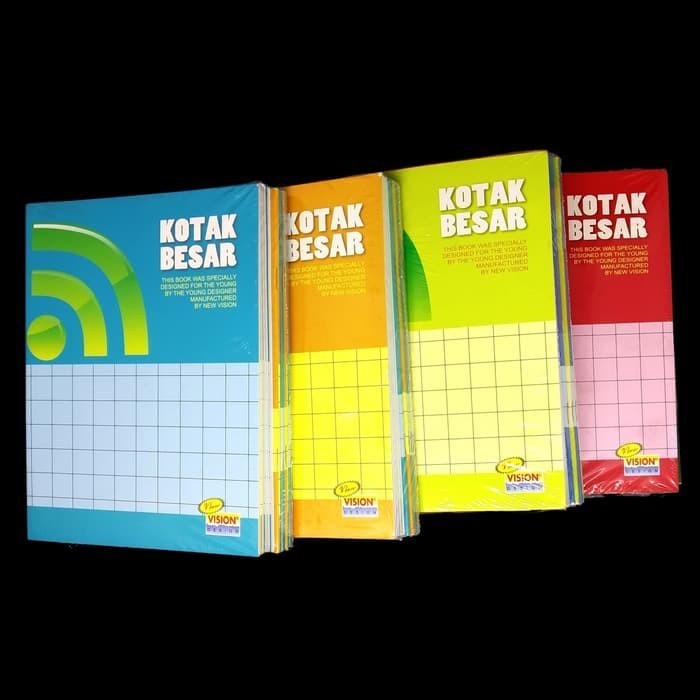Jual JC - Buku Kotak Besar / Buku Tulis Mandarin Merek Vision ( 1 Buku ...