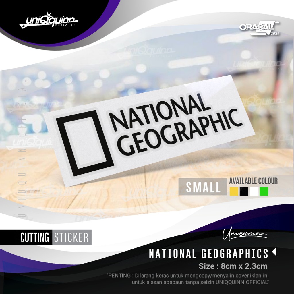Jual UQ Stiker National Geographic | Cutting National Geographic ...