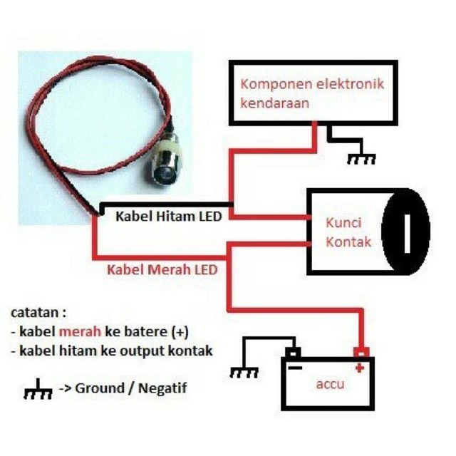 Jual lampu indikator alarm motor mobil fake alarm | Shopee Indonesia