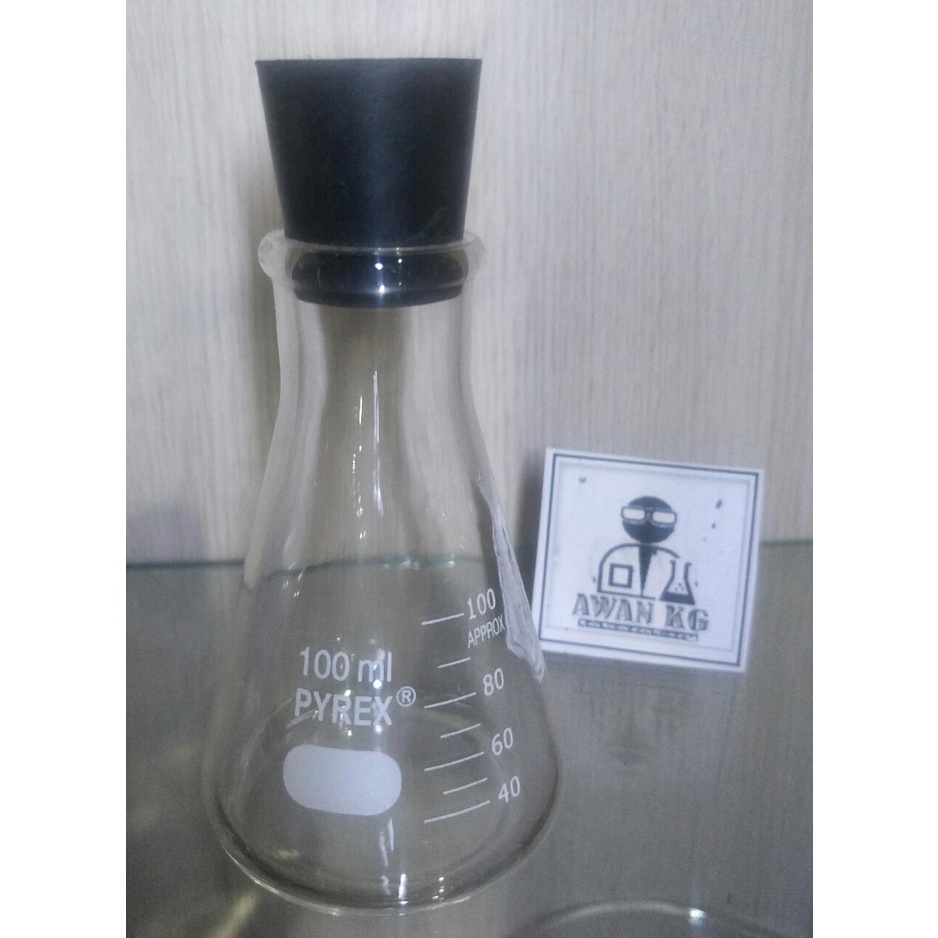 Jual erlenmeyer 100ml pyrex labu erlen erlenmeyer flask | Shopee Indonesia