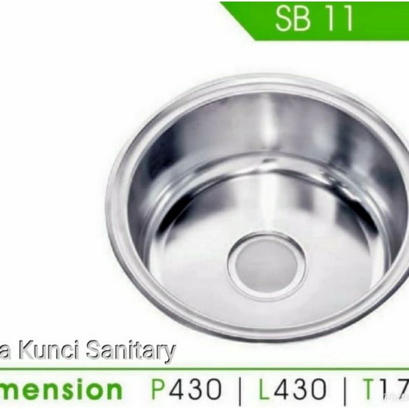 Jual Kitchen Sink Royal SB 11/Bak Cuci Piring Bulat Stainless/Sink ...