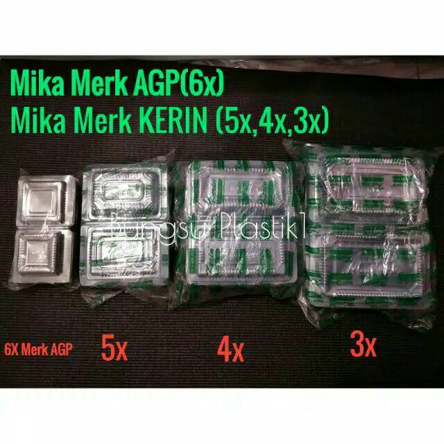 Jual @100pcs/pack MIKA KERIN 6x 5x 4x 3x MIKA KUE JAJANAN PASAR ...