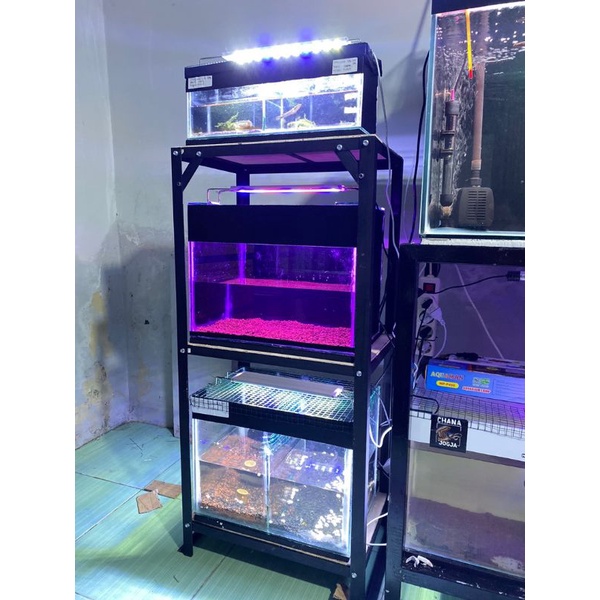 Jual Rak Akuarium P65 L35 T120. Rak serbaguna. Rak custom. Rak bongkar ...