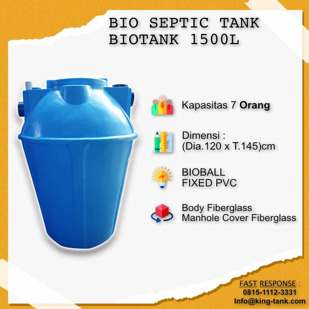 Jual Septic tank BIOTECH BIOTANK Vertikal 1,5m3 | Shopee Indonesia