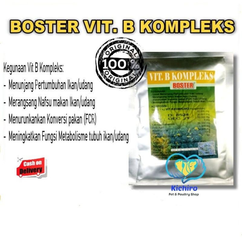 Jual Vit B Komplek / Bkomplek 100 gram Boster Vitamin B Complex ...