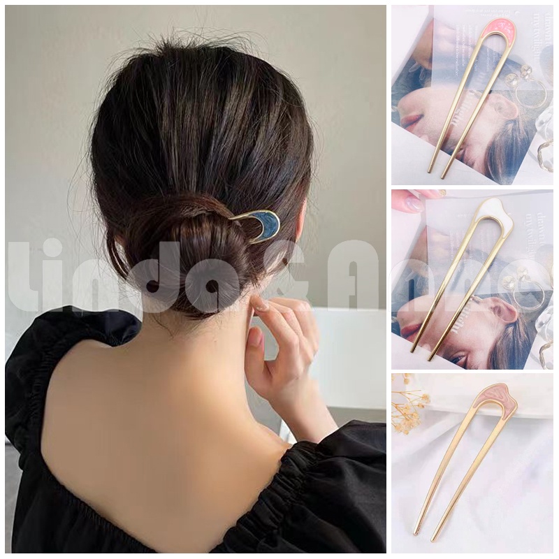 Jual Jepit Rambut Klasik Bentuk U Bahan Alloy Gaya Korea Untuk Wanita ...