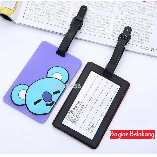Jual [KODE 3590] Luggage Tag name BTx BTS BT21 label gantungan nama tas ...