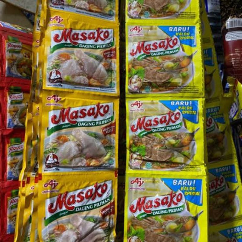 Jual Masako Sapi/Ayam 9 gr (1 Renteng/12 sachet) | Shopee Indonesia